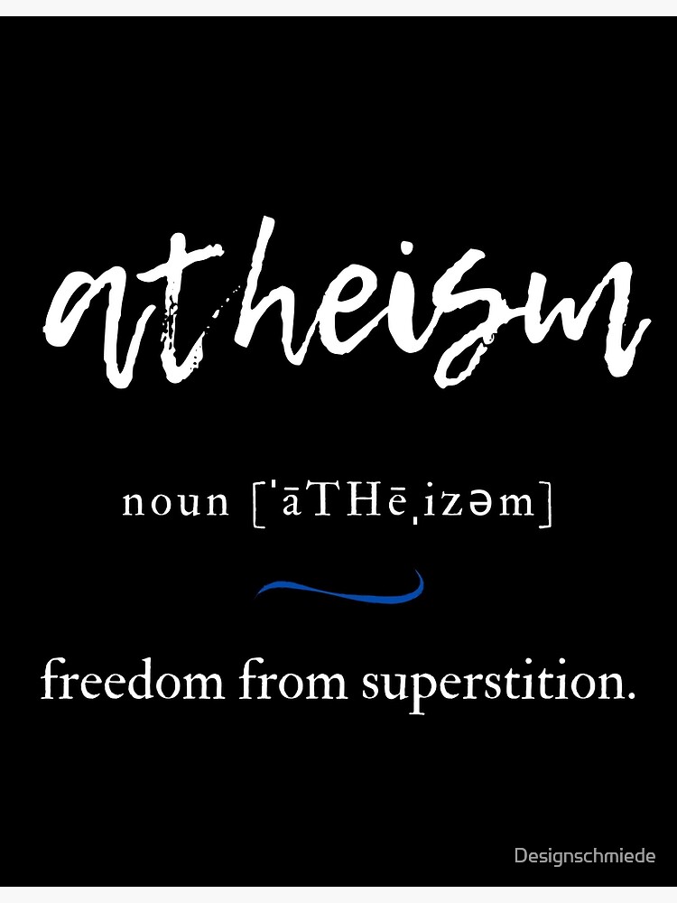 "Atheism Definition | Dictionary Collection" Poster by Designschmiede ...