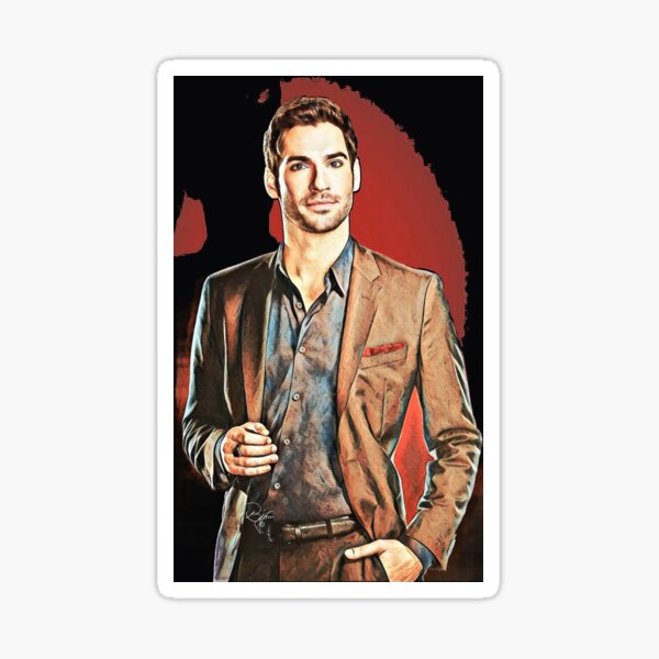 "LUCIFER" Sticker by Bjorkyboy | Redbubble