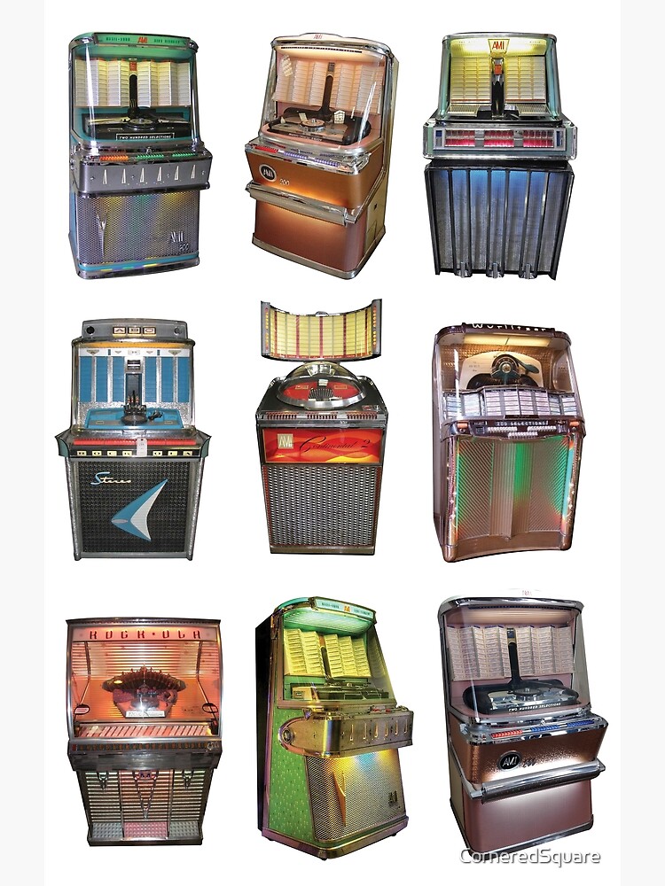 "Vintage Jukebox selection" Poster for Sale by CorneredSquare | Redbubble