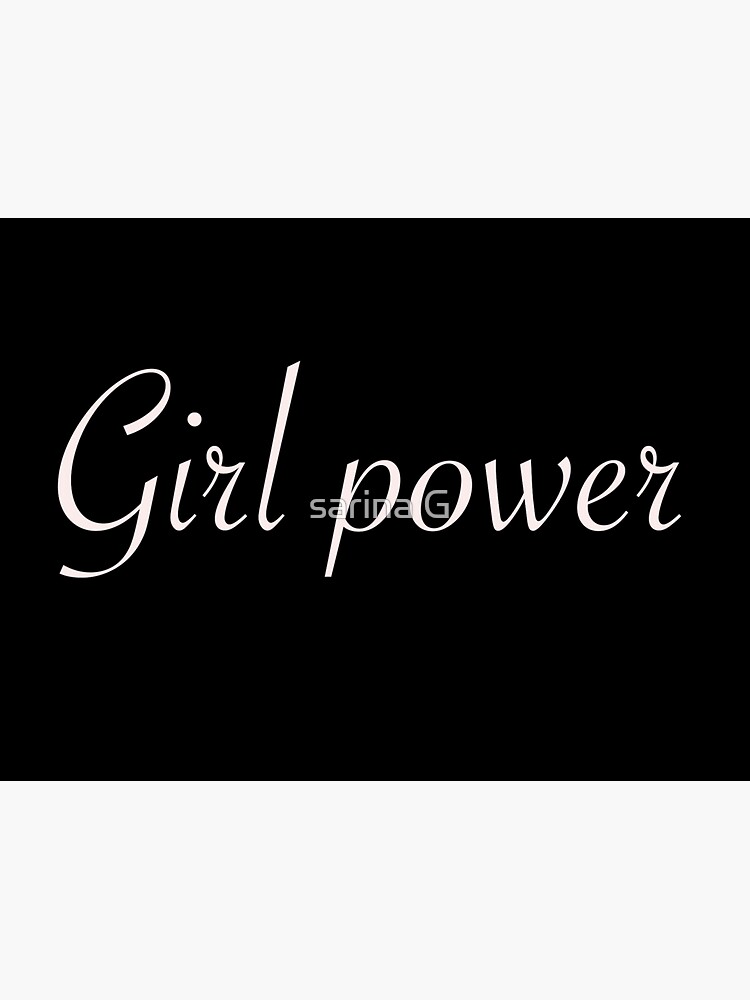 "girl power redbubble poster" Sticker for Sale by SarinaGounden | Redbubble