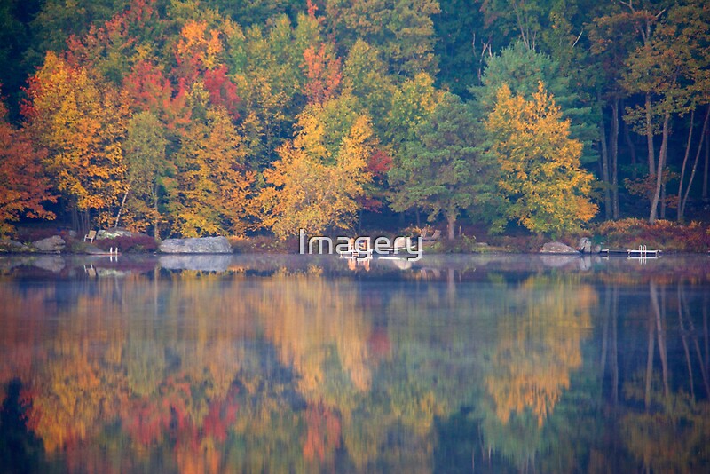"Dock on Elm Lake" by Imagery | Redbubble