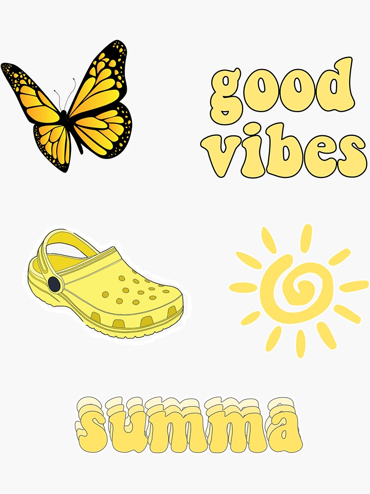 "yellow sticker pack" Sticker by maddieatherton | Redbubble