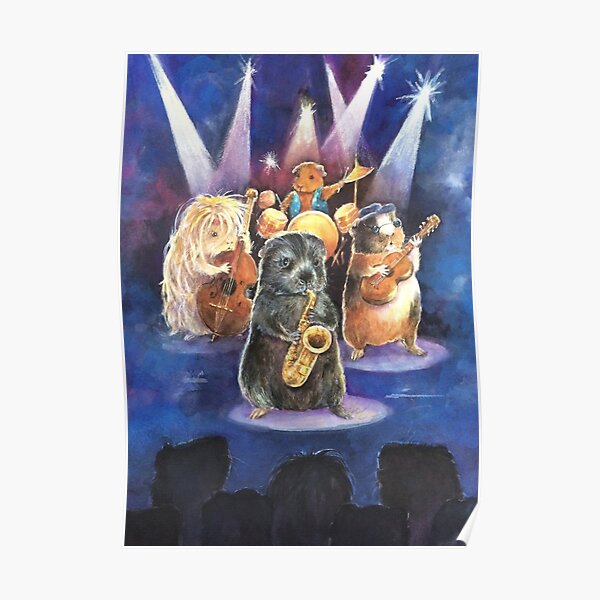 "The Blues Band" Poster for Sale by OutofTheHutch | Redbubble