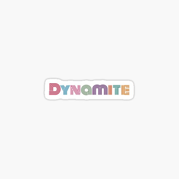 "DYNAMITE" Sticker for Sale by FINEHABIT | Redbubble