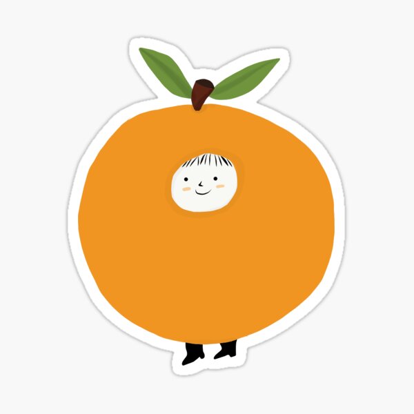 "Little tangerine " Sticker by andreea2001 | Redbubble