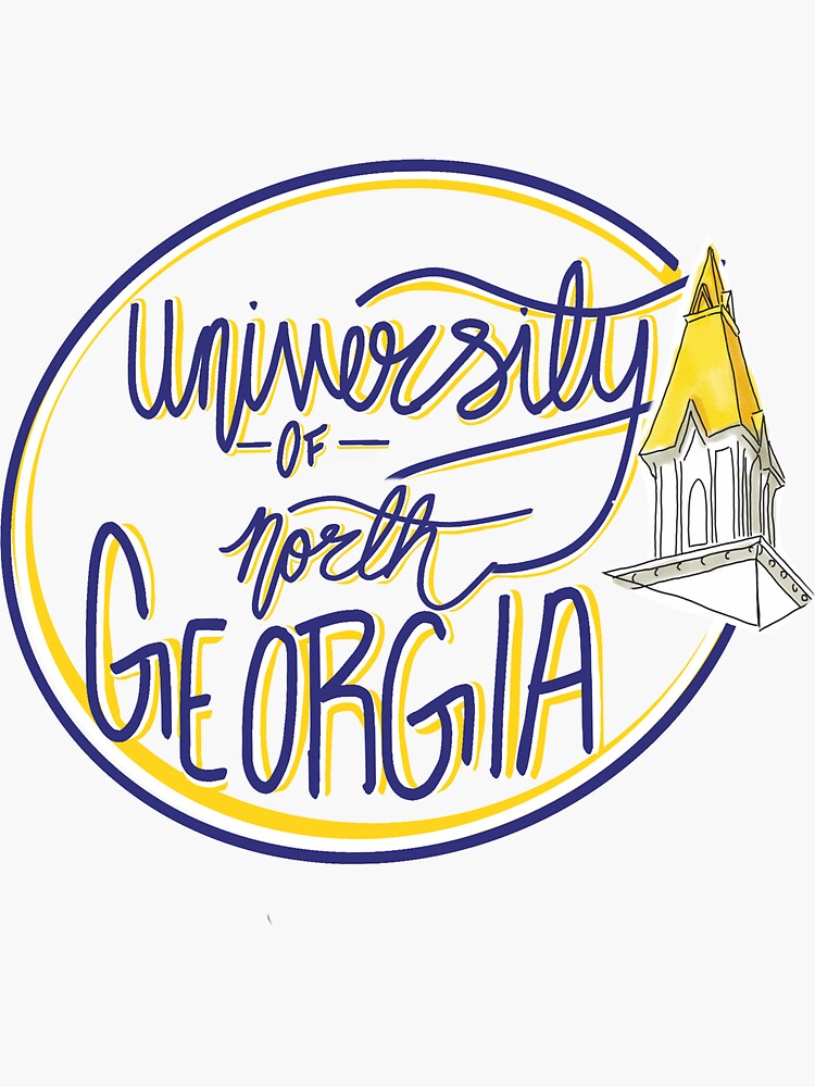 "University of North Georgia " Sticker by abbyosburn01 | Redbubble