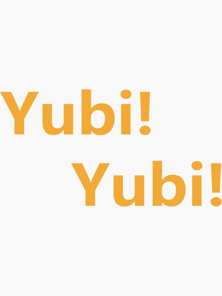 "Korone yubi yubi!" Sticker for Sale by BlackCatMS | Redbubble