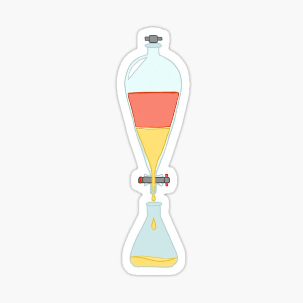 "Separatory Funnel Extraction" Sticker by superelephant | Redbubble