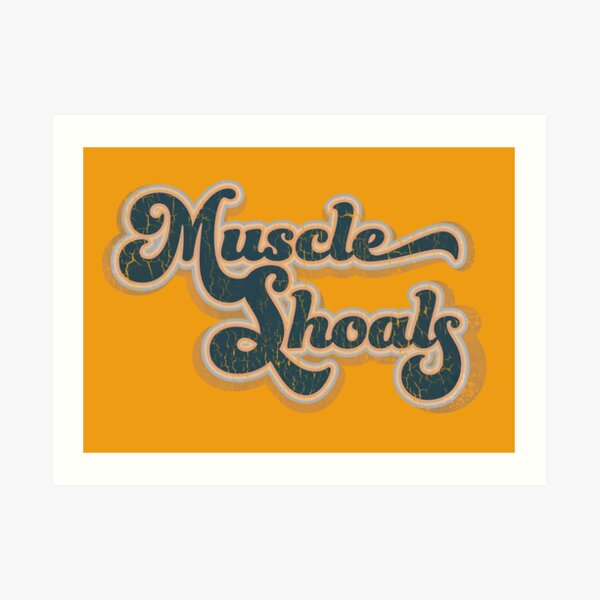 "Muscle Shoals Vintage Retro logo" Art Print by Lick-Design | Redbubble