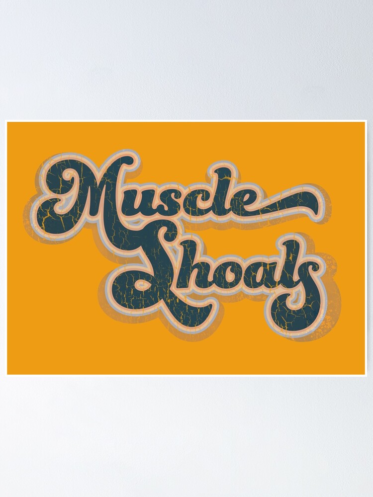 "Muscle Shoals Vintage Retro logo" Poster by Lick-Design | Redbubble