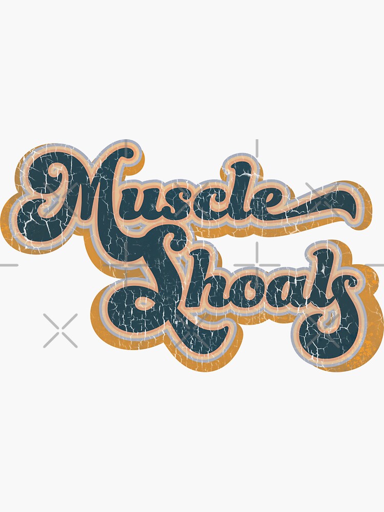 "Muscle Shoals Vintage Retro logo" Sticker for Sale by Lick-Design ...