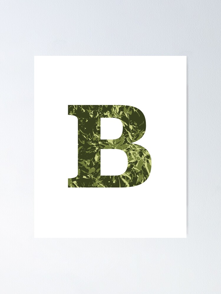 "B alphabet letter" Poster by patternsplus | Redbubble