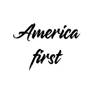"america first" Sticker by medbouk1 | Redbubble