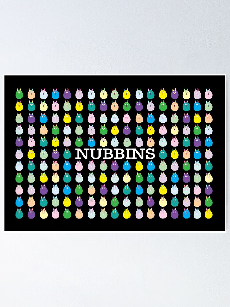 "Multicoloured Nubbins" Poster by neimagination | Redbubble