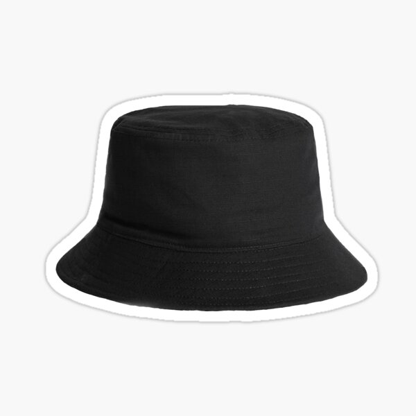 "Black Bucket Hat " Sticker for Sale by trucess | Redbubble