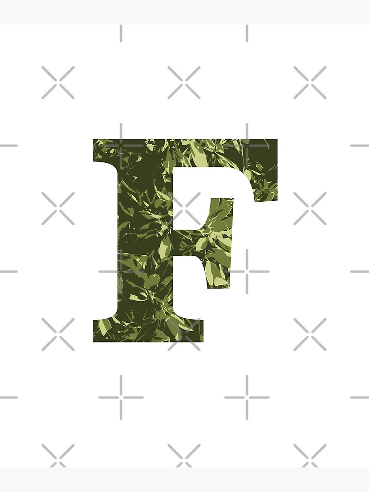 "ABC monogram letter F" Poster by patternsplus | Redbubble