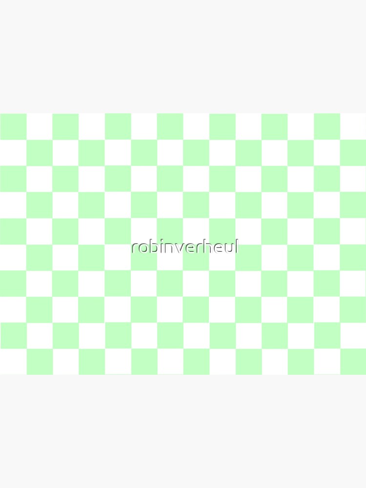 "checkered pattern, light green and white" Sticker for Sale by ...
