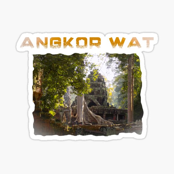 "Angkor Wat - Hidden Temple" Sticker for Sale by ThommyBLN | Redbubble