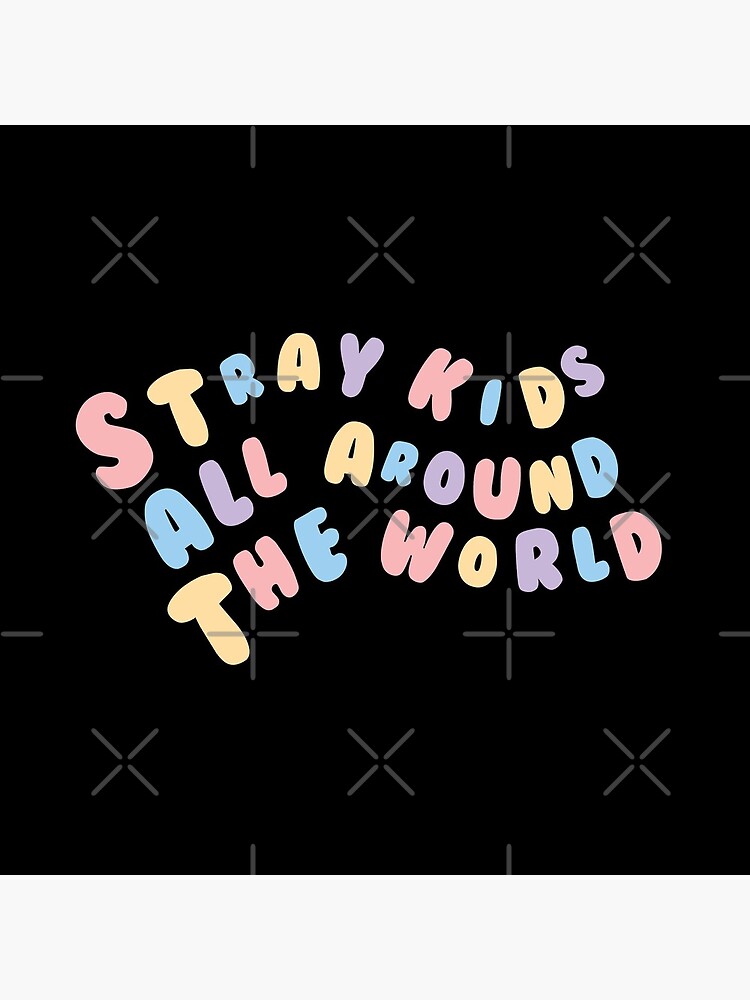 "STRAY KIDS ALL AROUND THE WORLD Stay Fandom PASTEL Quote" Clock by ...