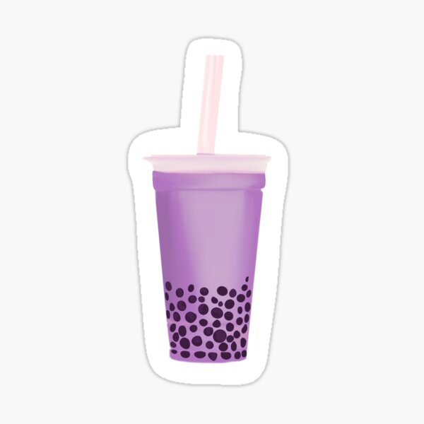 "Taro Boba Tea" Sticker by natge1 | Redbubble
