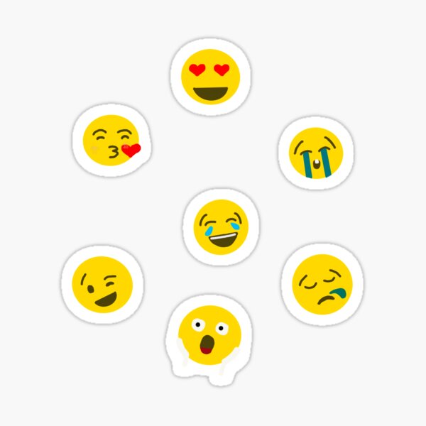 Wink Emoji Stickers | Redbubble