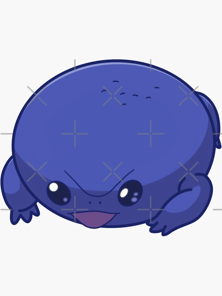 "Blue Toad" Sticker by spicynudo | Redbubble