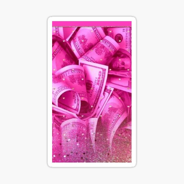 "Pink Money Aesthetic" Sticker by PristineVibesNG | Redbubble