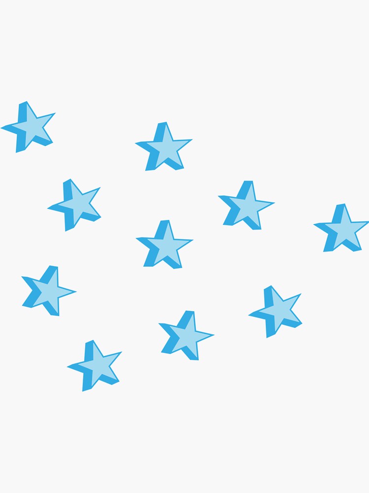 "Blue star pack" Sticker for Sale by VsDesignShop | Redbubble