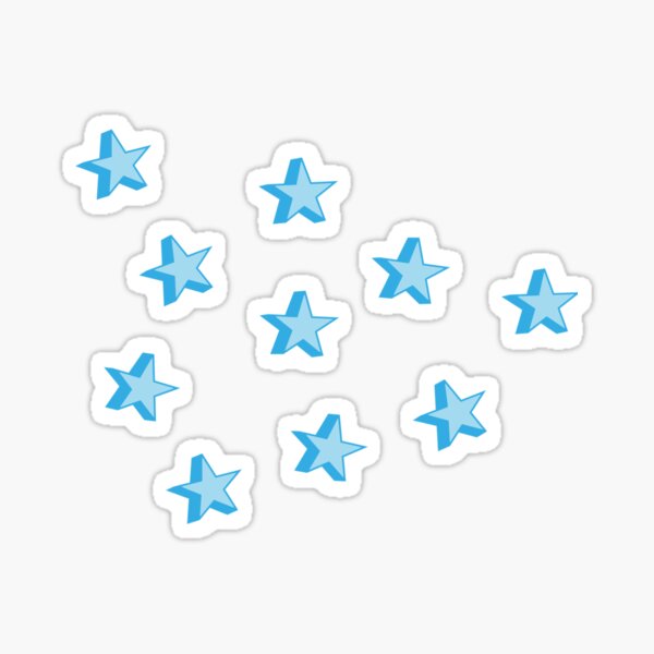"Blue star pack" Sticker for Sale by VsDesignShop | Redbubble