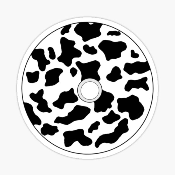 "Cow painted record" Sticker by VsDesignShop | Redbubble