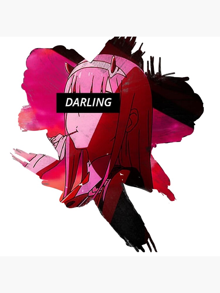 "Zero two Sticker " Sticker by -ANIMEGOD- | Redbubble