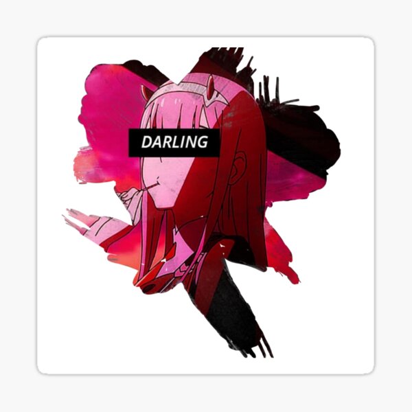 "Zero two Sticker " Sticker by -ANIMEGOD- | Redbubble