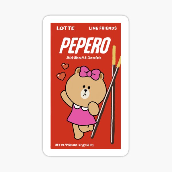 "Chocolate Covered Pepero/Pocky" Sticker by costcobaguette | Redbubble