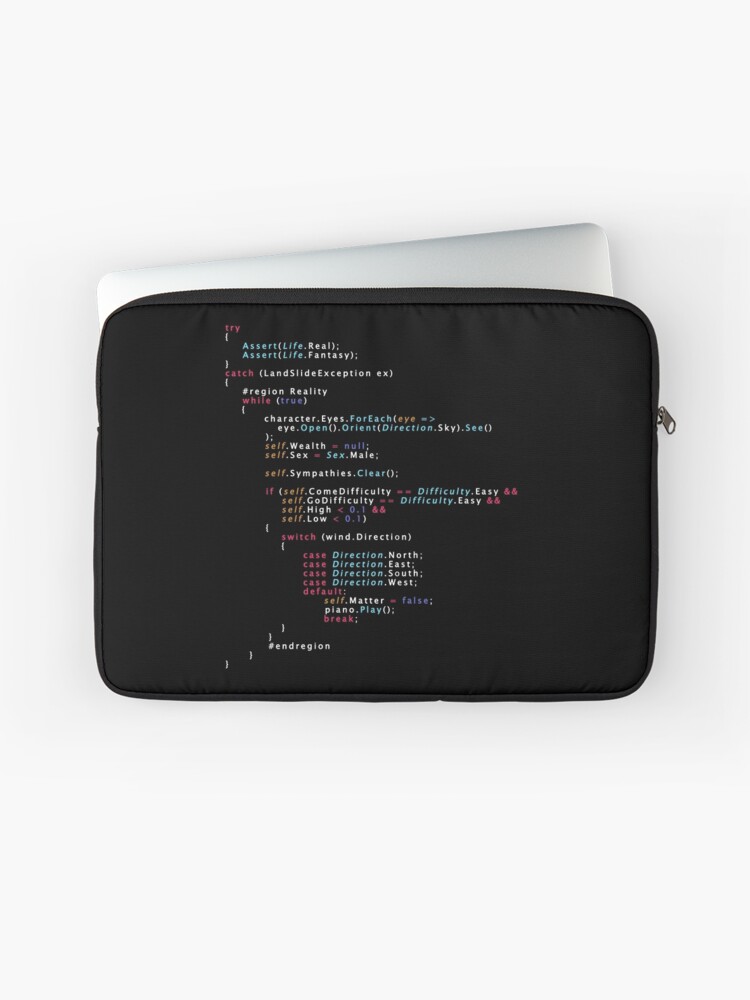 "Is This The Real Life Coding Programming Color" Laptop Sleeve for Sale ...