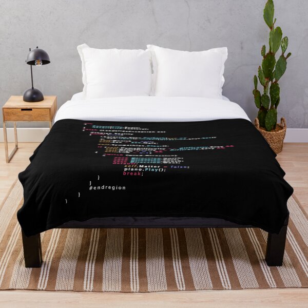 "Is This The Real Life Coding Programming Color" Throw Blanket for Sale ...