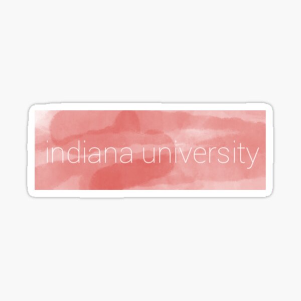 "Indiana University Hoosiers watercolor sticker" Sticker for Sale by ...