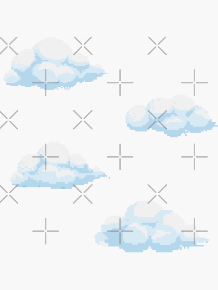 "Aesthetic Cloud Sticker Pack" Sticker for Sale by blinkgirlie | Redbubble