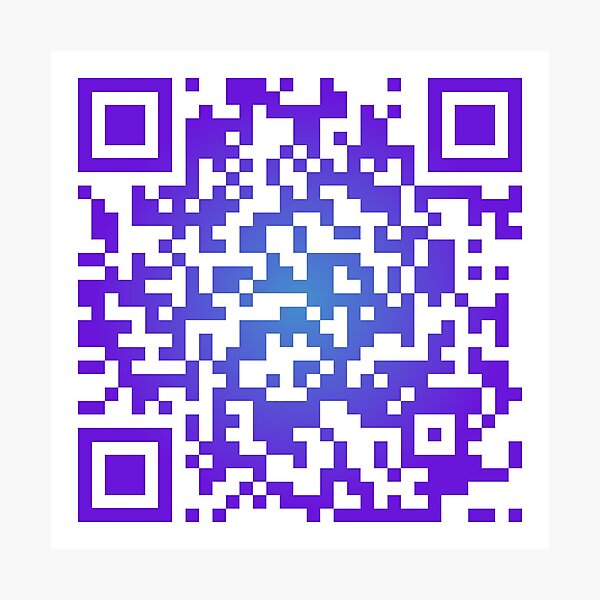 "RickRoll'd - Scan With Any Camera App - QR Code" Photographic Print by ...