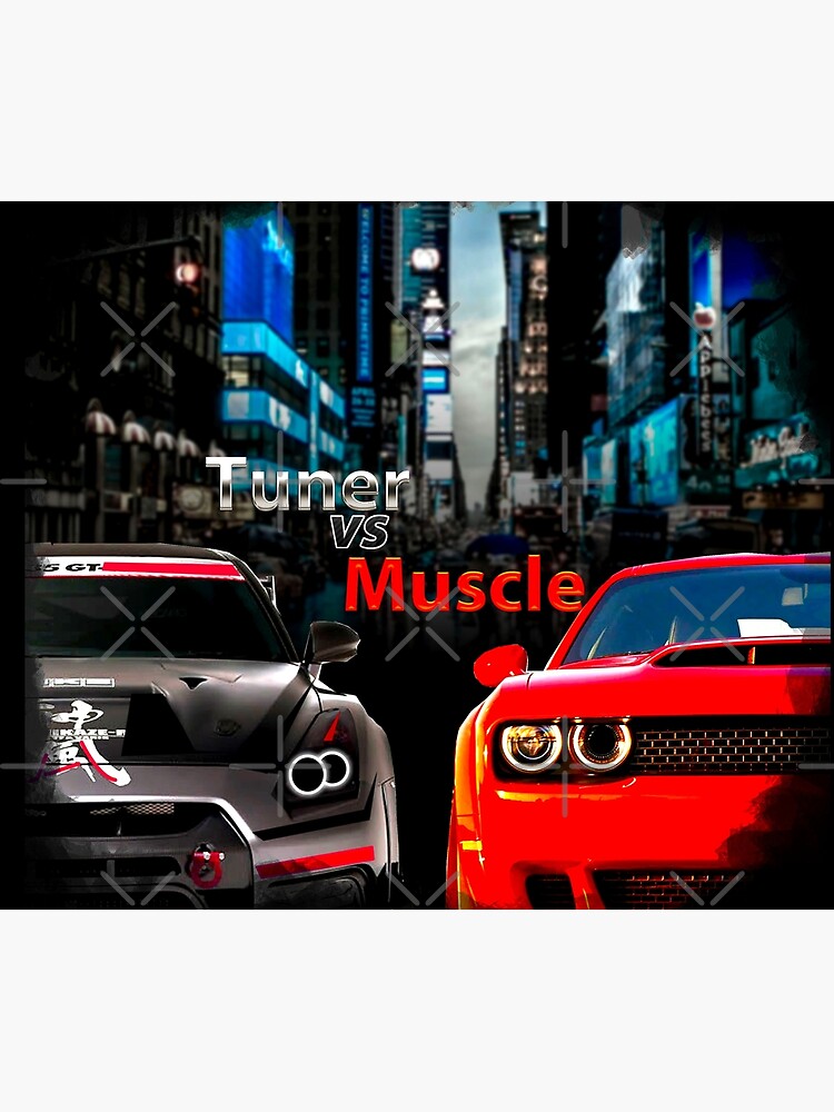 "Tuner vs Muscle" Throw Blanket for Sale by mwebba2005 | Redbubble