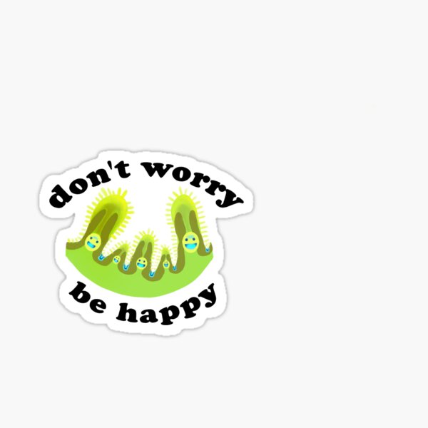 "happy grass cells" Sticker for Sale by cut3stick3rs | Redbubble