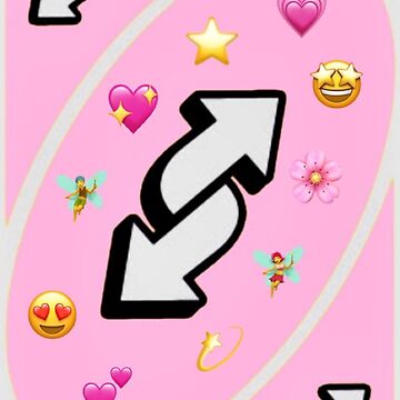 "pink uno reverse card with emojis" Poster for Sale by simptrash ...