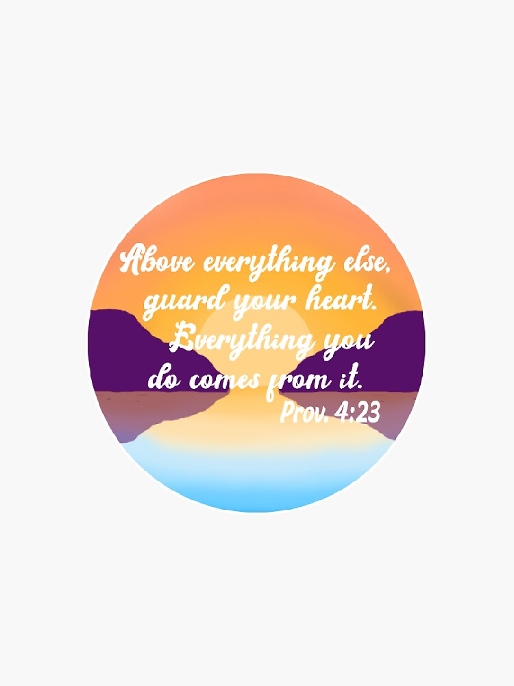 "Bible verse circle sticker" Sticker for Sale by NicMar-designs | Redbubble