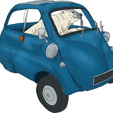 "Polar bear and his Isetta " Essential T-Shirt for Sale by ...
