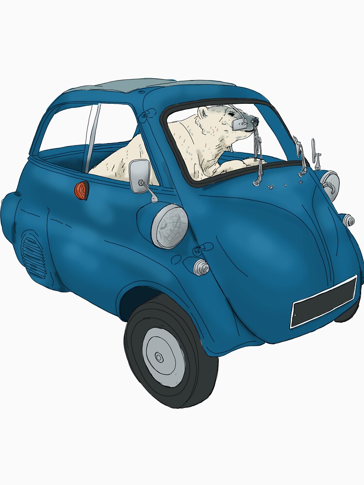 "Polar bear and his Isetta " Essential T-Shirt for Sale by ...