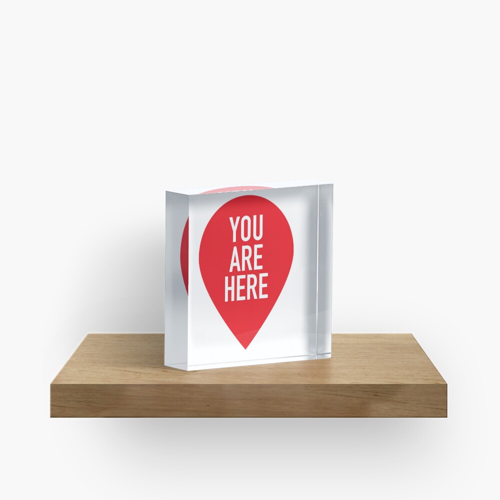 "You are here" Sticker for Sale by kkc1006 | Redbubble