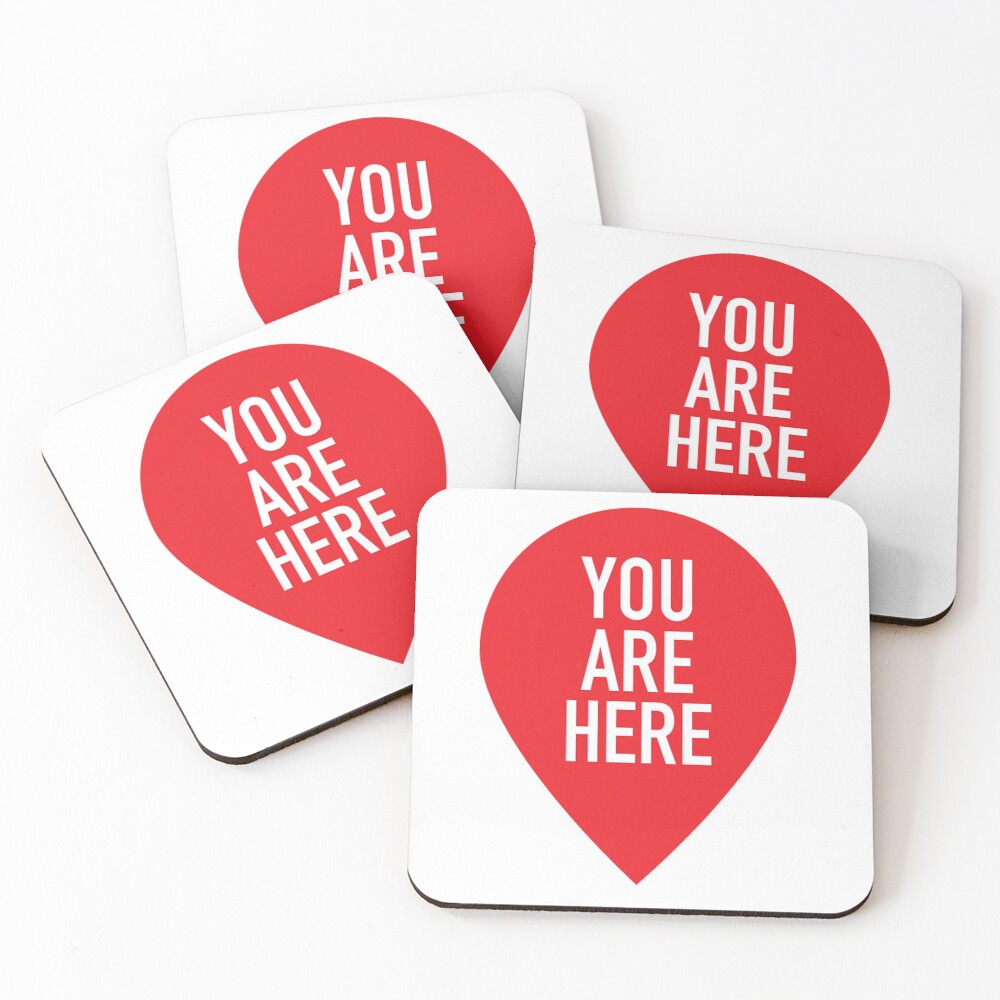 "You are here" Sticker for Sale by kkc1006 | Redbubble