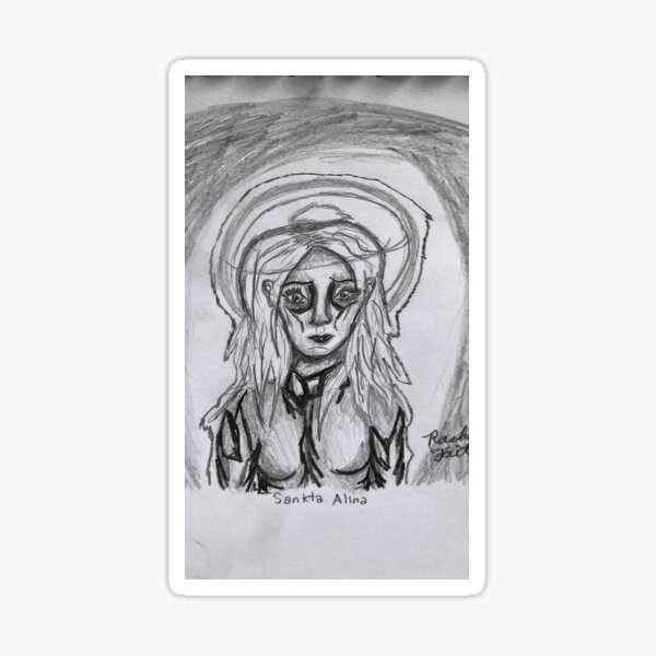 "Sankta Alina" Sticker by rachelfaithart | Redbubble
