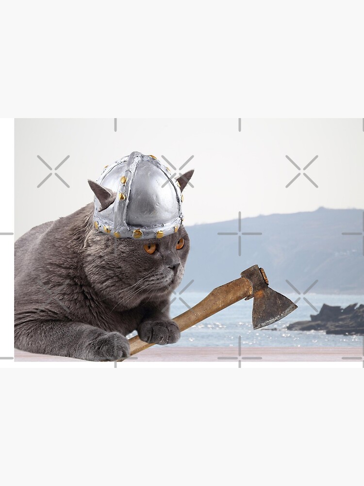 "Viking Battle Cat Warrior" Mask for Sale by Asgardsapparel | Redbubble