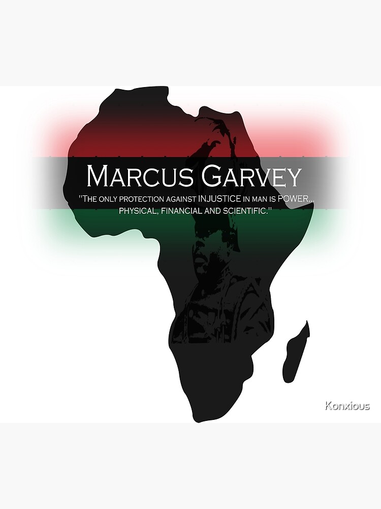 "BLACK LEADERS SERIES - MARCUS GARVEY" Poster for Sale by Konxious ...
