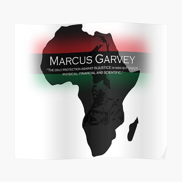 "BLACK LEADERS SERIES - MARCUS GARVEY" Poster for Sale by Konxious ...